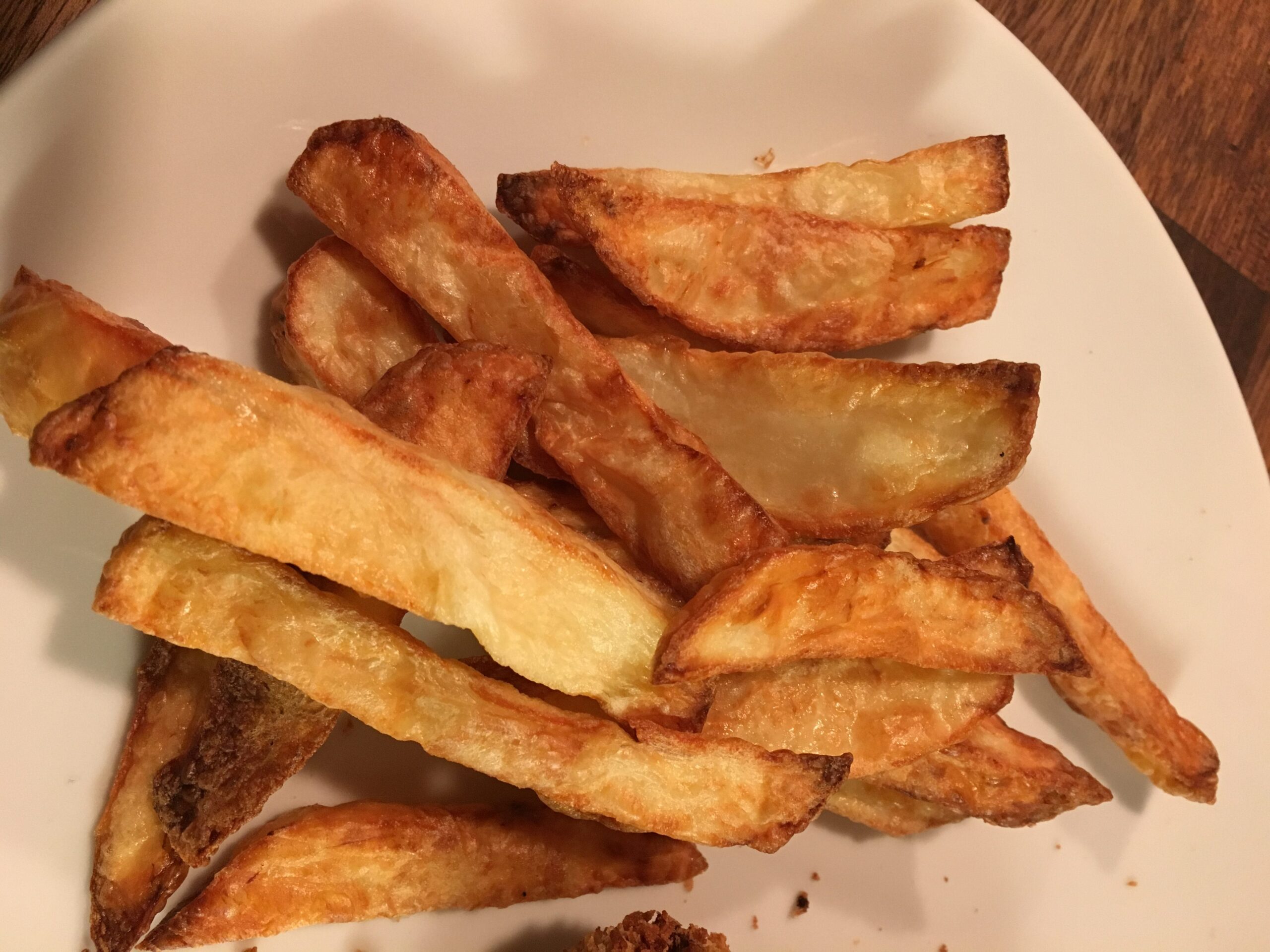 jumbo-fritter. Dejlige store sprøde pommes friter næsten uden fedt