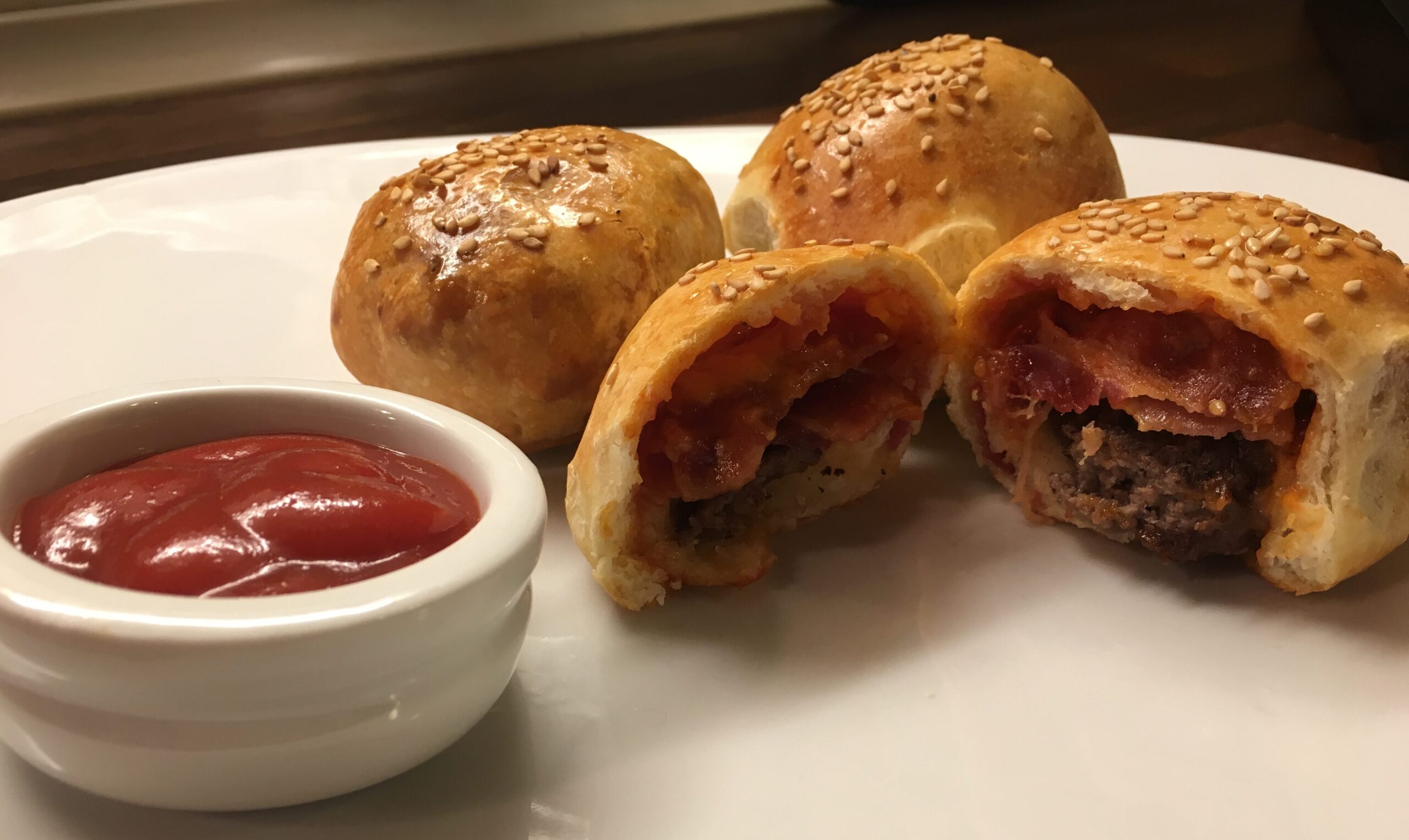 Mini cheeseburger boller - Airfryeropskrifter.dk