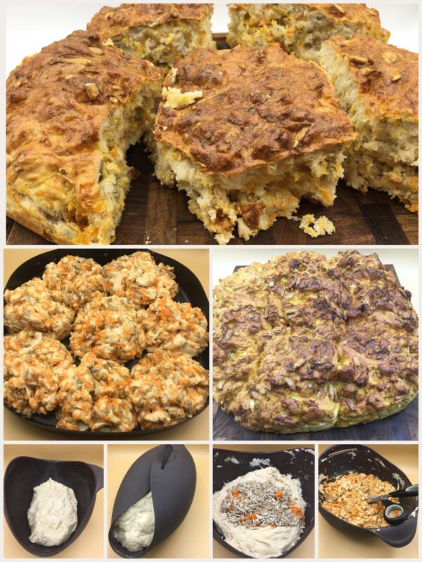 Gulerodsbrud med solsikkekerner, luftigt og svampet - Airfryeropskrifter.dk